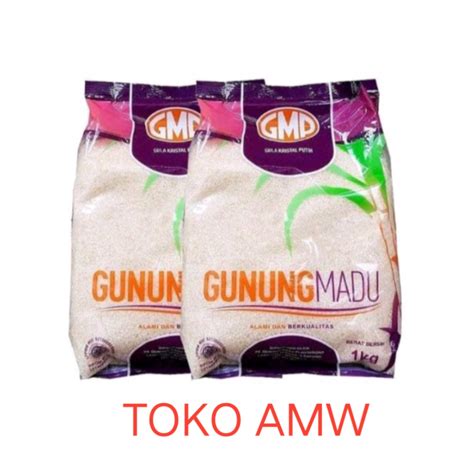 Gula Gmp Gula Kristal Putih Gunung Madu Halal Alami And Berkualitas 1 Kg