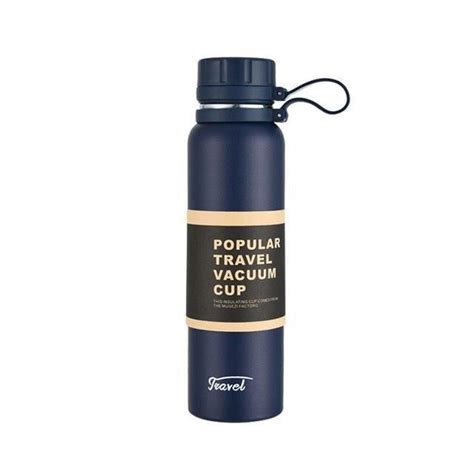 GOURDE BIDON Blue Ml Bouteille Isotherme En Acier Inoxydable ML Thermos
