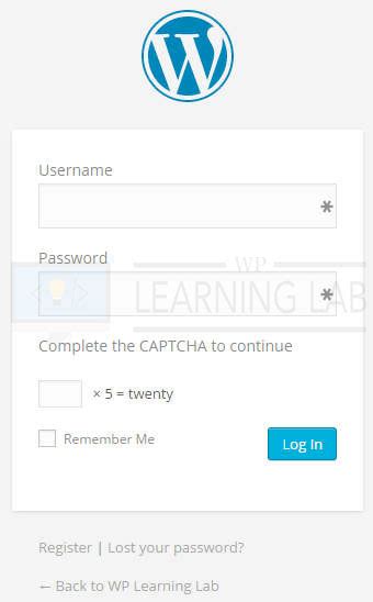 wordpress captcha plugin how to wplearninglab
