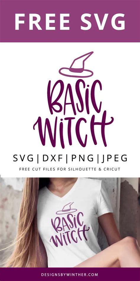Free Basic Witch Svg Dxf Png And Jpeg Designs By Winther