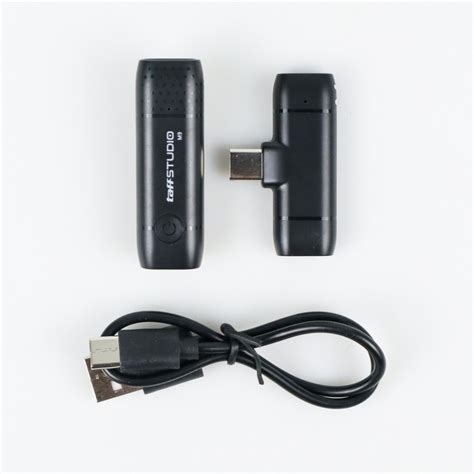 Microphone Wireless Mic Smartphone Clip On Hp Type C Vlog Youtuber