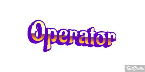 Operator Word Animated  Logo Designs