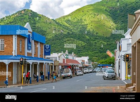Commercial Street In The Town Barberton Ehlanzeni Mpumalanga Province