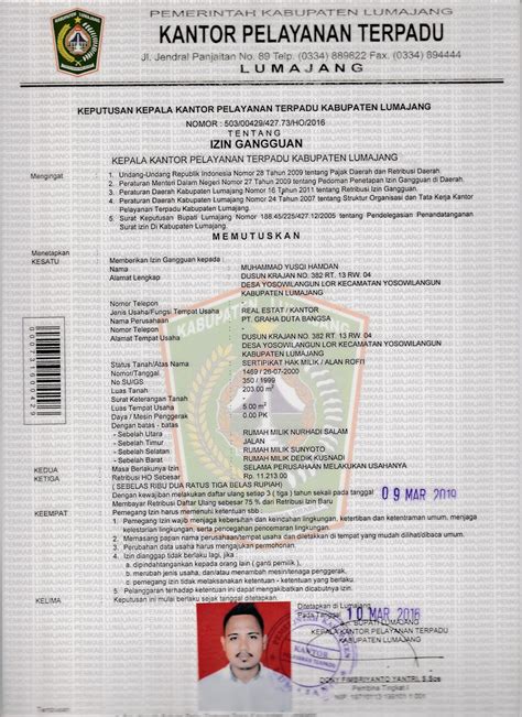 Dokumen Legalitas Perusahaan Perumperindo Co Id