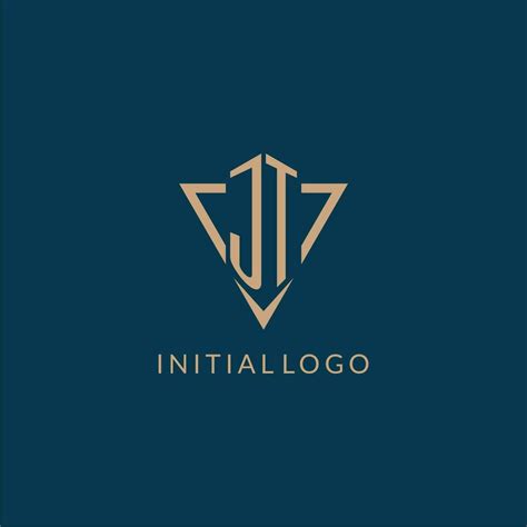 Jt Logo Initials Triangle Shape Style Creative Logo Design 27136343 Vector Art At Vecteezy