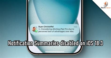 Apple Temporarily Disables Notification Summaries For Select Apps With Ios 18 3 Beta Technave