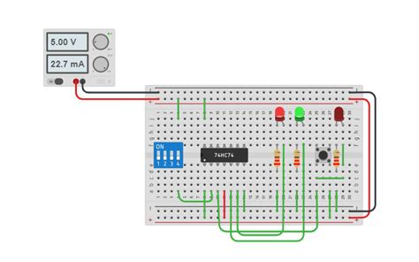 Circuit Design Flip Flop Cir 3d Tinkercad
