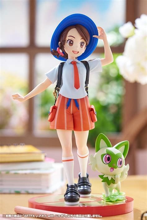 18 Scale Juliana And Sprigatito Pokemon Official Statue Kotobukiya