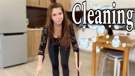 Epic Kitchen Cleaning Routine In Black Tights Turning Chores Into Chic