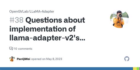 Questions About Implementation Of Llama Adapter V2s Multi Modal Ability And Training · Issue