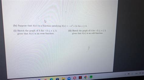 Solved B Suppose That H X Is A Function Satisfying Chegg Com