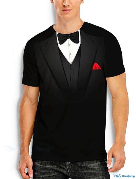 Orcajump Mens 3d Print T Shirt Short Sleeve Round Neck Casual Daily