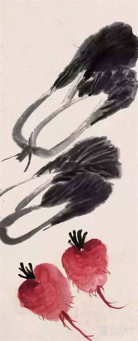 白菜萝卜水墨画寓意 水墨画萝卜白菜图片 萝卜白菜写意图片 大山谷图库