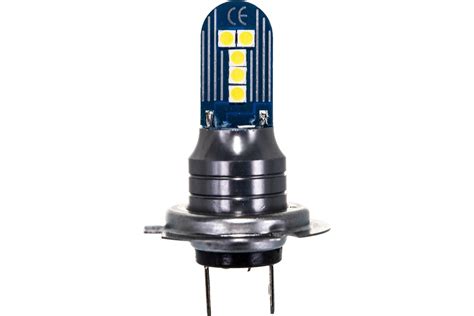 Автолампа SKYWAY диод H7 12-24V 10 SMD 1-конт белая блистер ближний ...