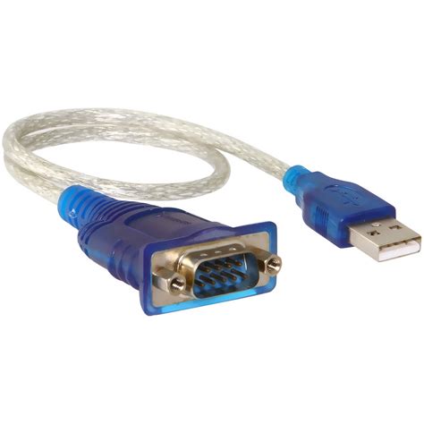 Sabrent Usb 2 0 Type A Male To Rs 232 Db9 Serial 9 Pin Cb Rs232