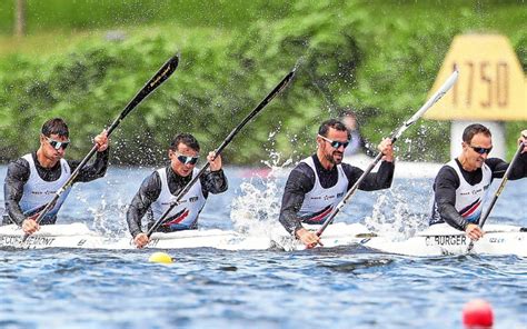 Quilian Koch et les Français sixièmes du K4 500 m aux Mondiaux Le