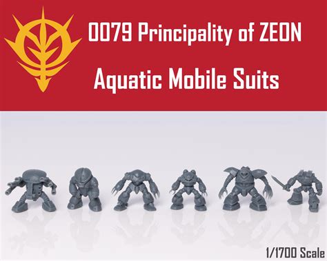 Gundam 11700 Zeon Aquatic Mobile Suits Compatible With Bandai Ex