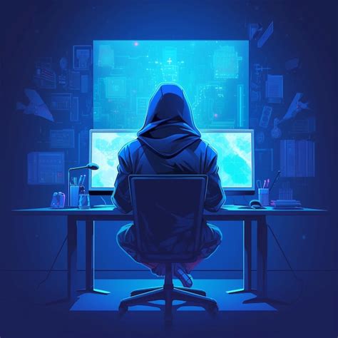 Premium Ai Image Hacker Cyber Criminal On A Desk Decoding Encrypted Password
