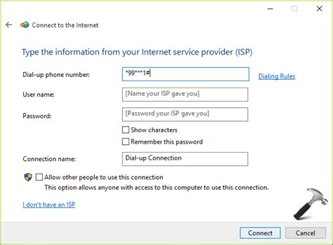 How To Create Dial Up Connection In Windows
