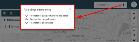 Barre de recherche — Documentation mviewer 2