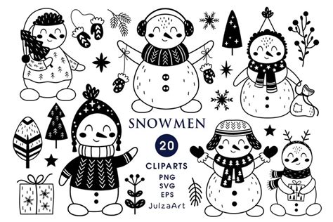 Snowman Clipart Christmas Snowman Svg Vintage 2227034