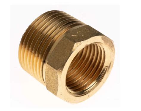 RS PRO Brass In BSP Male X In BSP Female Straight Reducer Bush Threaded Fitting Stoney CNC