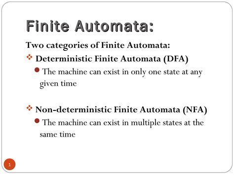 Finite Automata Ppt Programming Languages Computing