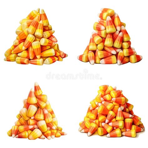 A Pile Of Yellow Orange And White Candy Corn Stock Image