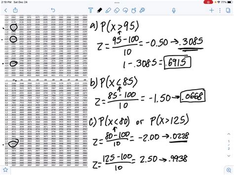 solved given a normal distribution with μ 100 and σ 10 a what is the