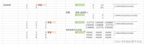 线性代数的学习和整理1：用excel进行基础的矩阵计算excel中的矩阵运算公式大全 Csdn博客