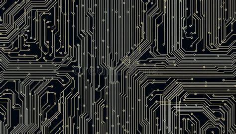 Motherboard Circuitry Close Up Technology Hardware And Electronic