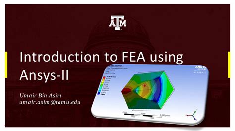 Pdf Introduction To Fea Using Ansys I Pdfslidenet