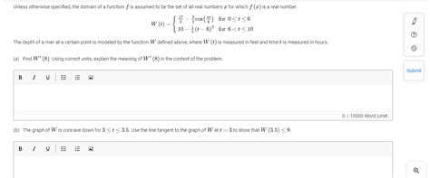 Solved Unless Otherwise Specified The Domain Of A Function