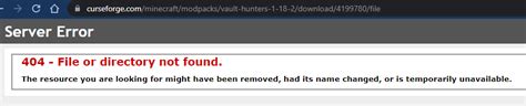 Having Trouble Starting A CurseForge Server Vault Hunters Issue Itzg Docker Minecraft