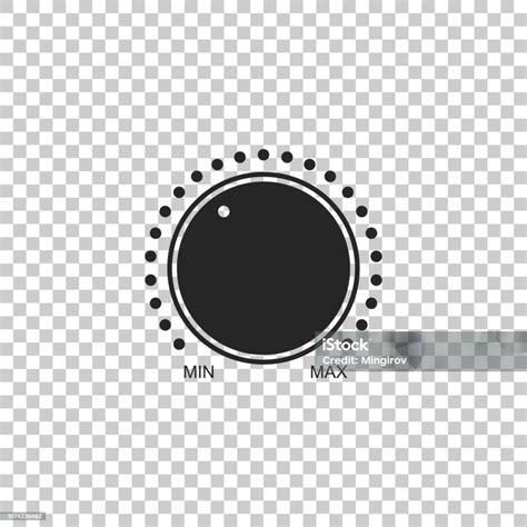 撥號旋鈕級別技術設置圖示隔離在透明的背景音量按鈕 聲音控制 音樂旋鈕與數位刻度 類比調節器扁平設計向量插圖向量圖形及更多透明背景圖片 Istock