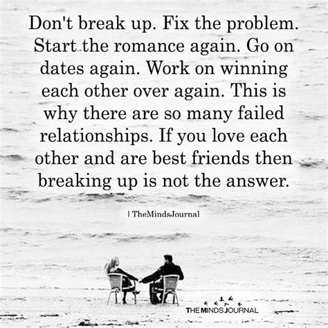 Don T Break Up Fix The Problem Breakup Quotes Artofit