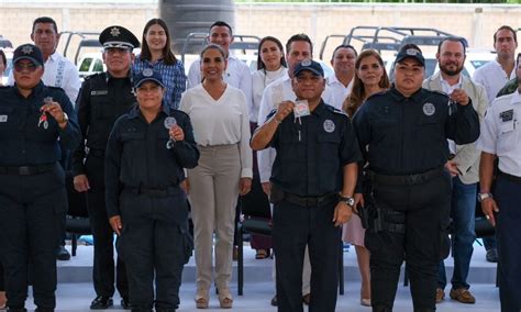 Fortalece Mara Lezama a las fuerzas de seguridad en Cancún con más