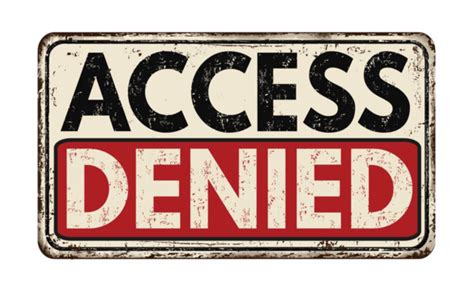 Access Denied Vintage Metallic Sign Signboard Rusty Fashioned Vector
