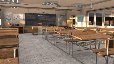 3d model of classroom
