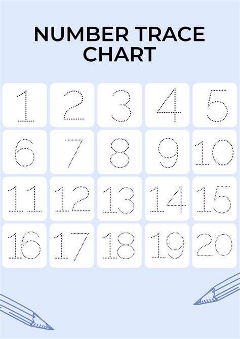 Free 1 To 500 Number Chart Template To Edit Online
