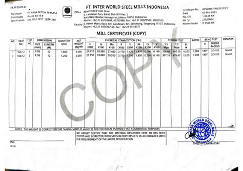 Mill Sheet Is Pdf