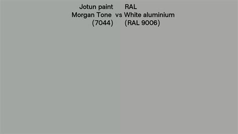 Jotun Paint Morgan Tone 7044 Vs Ral White Aluminium Ral 9006 Side