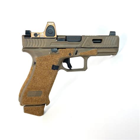 Agency Arms Glock 19X Cipher C Ported Brown BDL Halftone Full Build RMR Reactive Gunworks