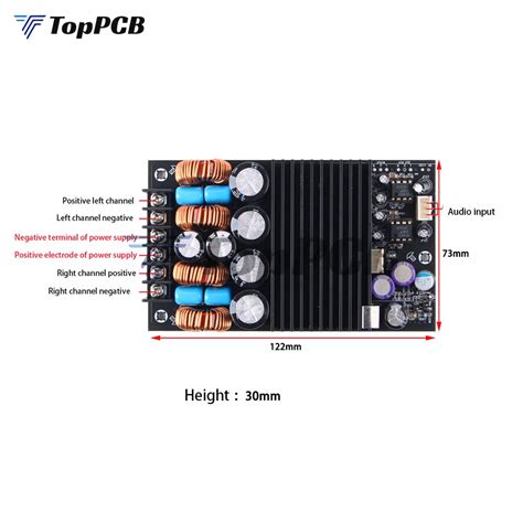 TPA3255 HIFI Stereo 300W*2 Class D Amplifier Digital 2.0 Channel 600W ...