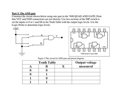Solved Part The And Gate Construct The Circuit Shown Chegg