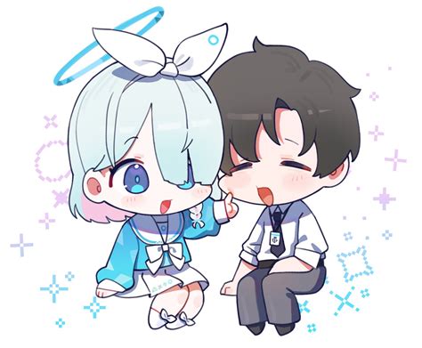 Sensei Arona And Sensei Blue Archive Drawn By Hufy Danbooru