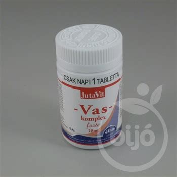 Jutavit vas komplex forte tabletta 18mg 40 db Webáruház bijo hu