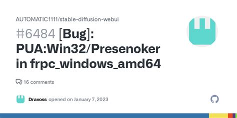 Bug Puawin32presenoker In Frpcwindowsamd64 · Issue 6484