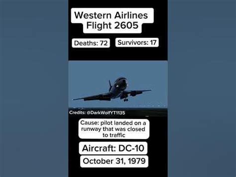 Western Airlines Flight 2605 #shorts #trending #planecrash - YouTube