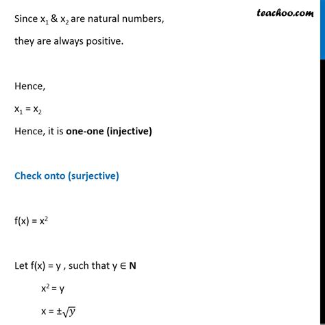 Ex 12 2 I Check The Injectivity And Surjectivity Of F N → N